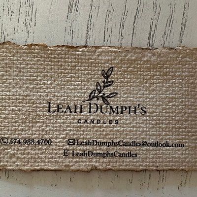 3.5 X 2 Distressed Look Personalized Printed Card/ Vintage Business ...