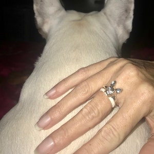 Doberman Ring Sterling Doberman Doberman Hug Ring Doberman - Etsy