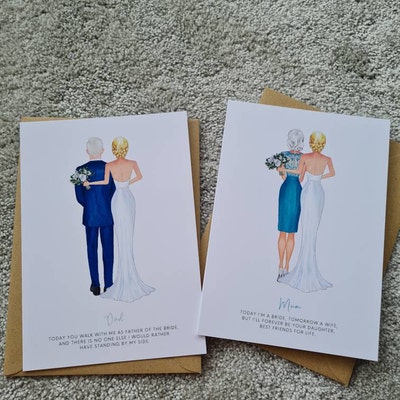 Personalised Father of the Bride Thank You Card, Dad Thank You Card ...