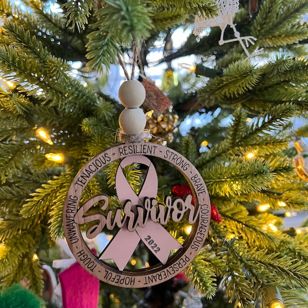 Cancer Awareness Ornament/cancer Fighter Ornament/cancer Hope Ornament ...