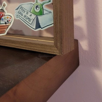 Custom Large Floating Frame in White Oak Veneer, Double Sided Frame for ...