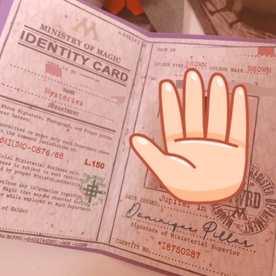 British Witch or Wizard ID Card Replica - Etsy