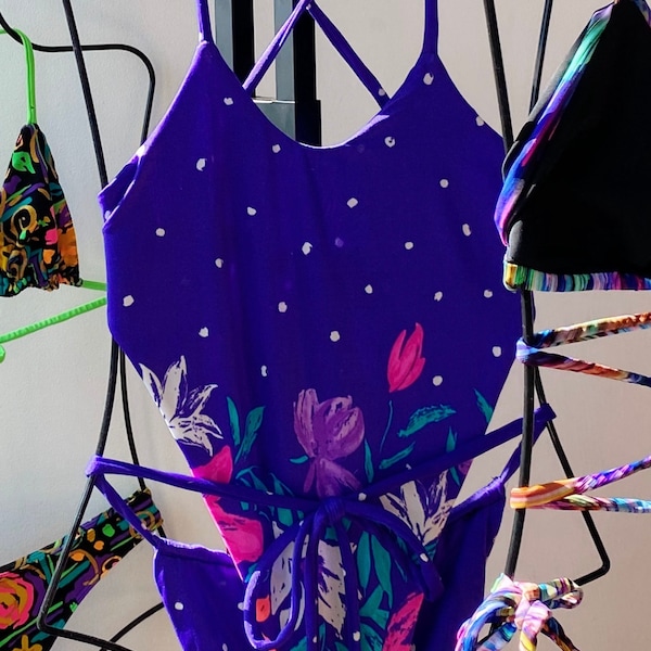 Hawaiian Print With Turquoise, Green and Sky Blue Colour Bikini Bathing ...