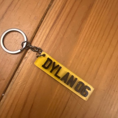 PERSONALISED KEYRING, Monogrammed Key Ring, Initials, Personalised Gift ...