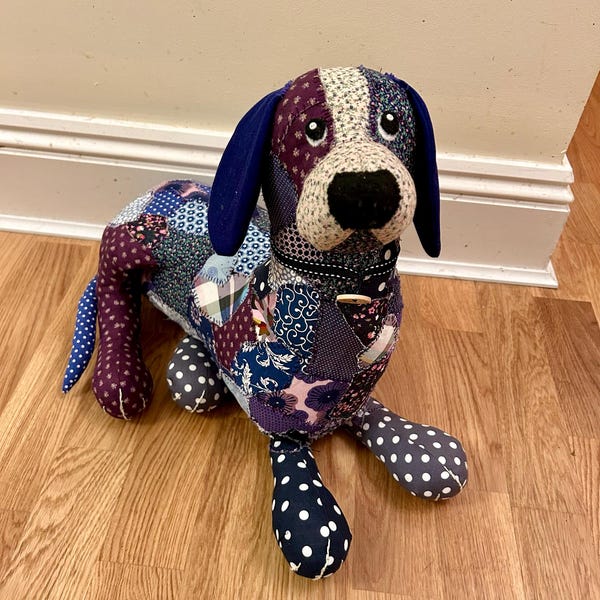 Digby Scrappy Dog PDF Pattern and Instructions With Youtube Video - Etsy