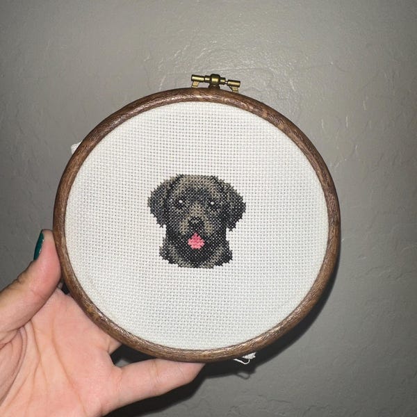 Black Labrador Cross Stitch Pattern PDF Bundle - Black Lab + Black Lab ...