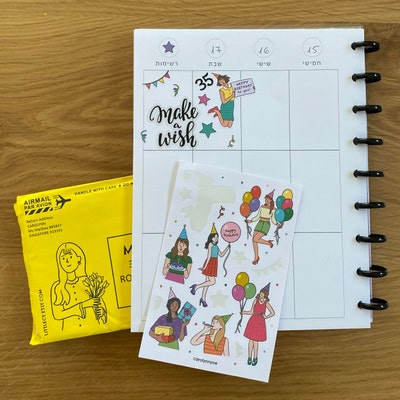 CUTE OUTFIT BW Sticker Sheet // Aesthetic Chic Fashionable Simple ...