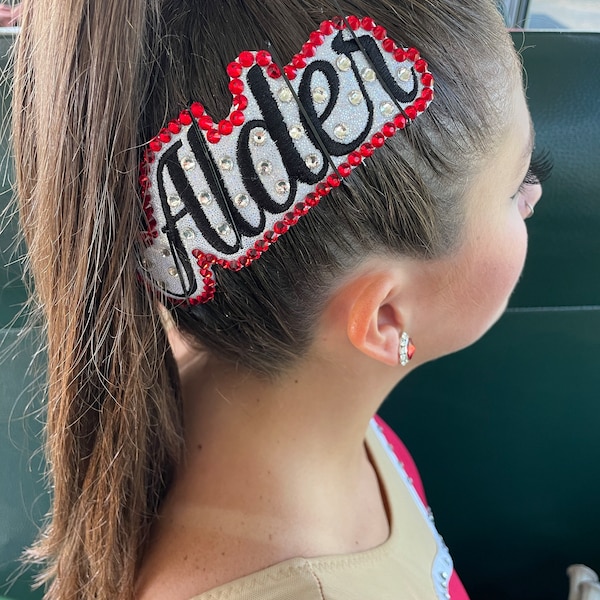 CUSTOM MADE Triple Swoop Baton Twirling or Ice Skating Hair Piece - Etsy