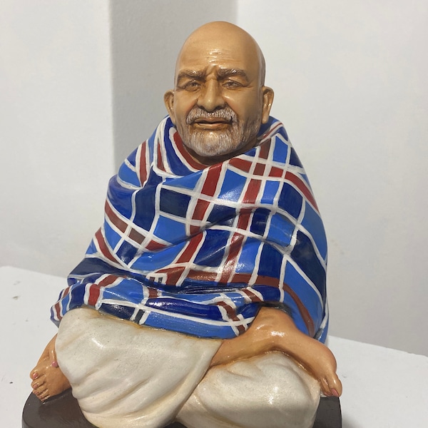 Beautiful Neem Karoli Baba Ji , Maharaj Ji Framed Wall Art. - Etsy