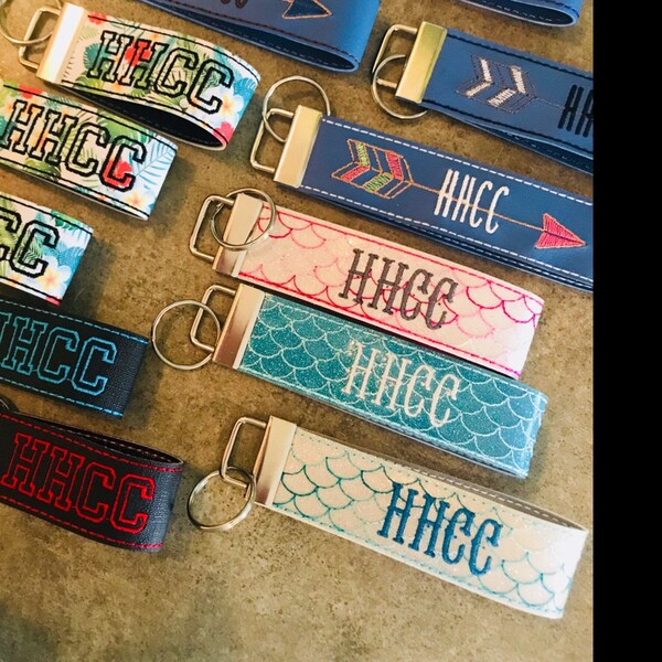 Key Fob Hardware 50 Sets SILVER 1.25 INCH 32 Mm Key Fob Clamps With ...