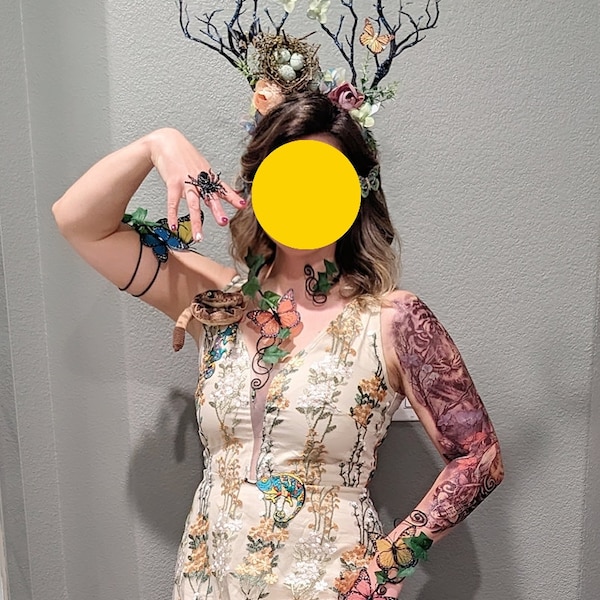 Pink & White Flower Vine Leg Cuff Ankle Bracelet Leg Wraps Fairy ...