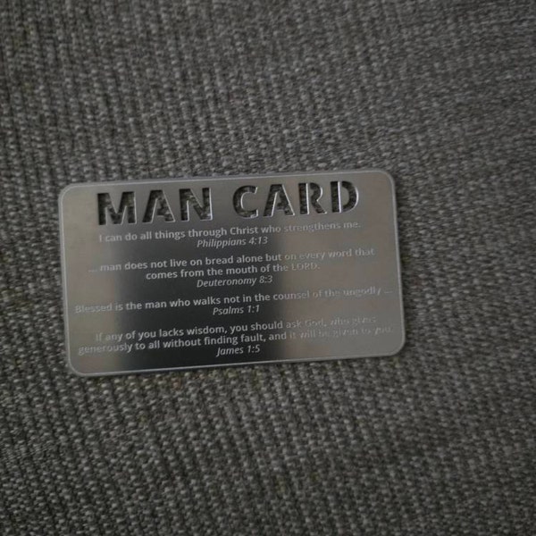 Man Card - Individual Card - Etsy