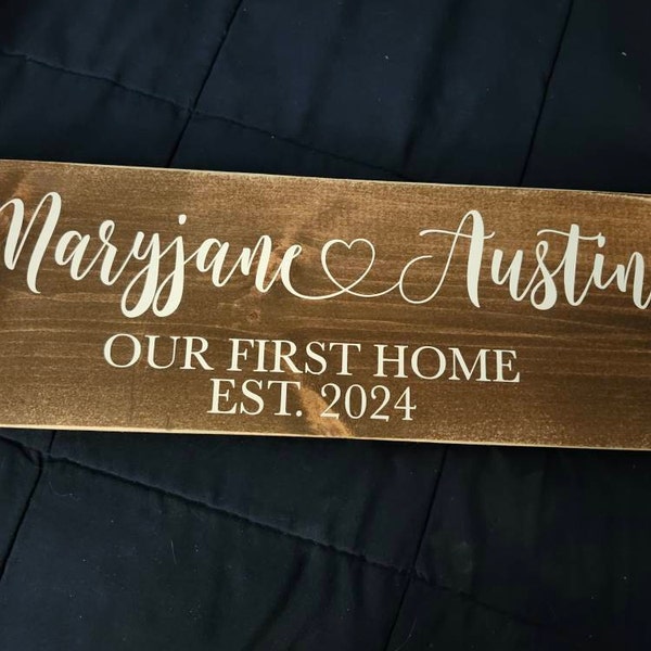New Home House Warming Real Wood Sign new Home New Chapter New Memories ...