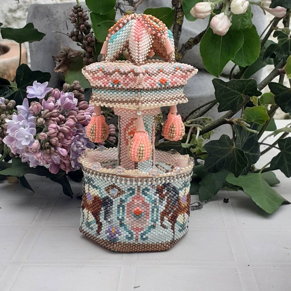 Carousel Horse Pen Wrap Bead Pattern, Pilot G2 Pen Wrap Beading Pattern ...