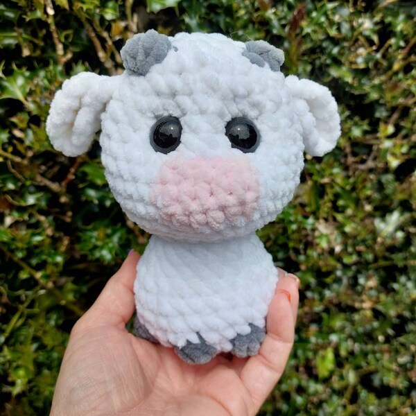 No-sew Mini Cow - Crochet Pattern - Etsy