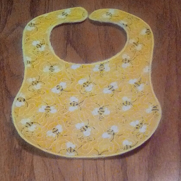 In the Hoop Baby Bib Stipple Embroidery Design File Pattern 3 Sizes ...