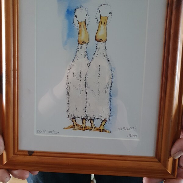 Indian Runner Ducks Print, 10 X 12 Inch, Limited Edition Print, Duck ...
