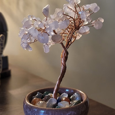 Natural Crystal Tree of Life Choose Your Favorite Crystal for a One-of ...