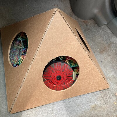 Cardboard Pyramid: the Giza Fold-up Cardboard Pyramid - Etsy