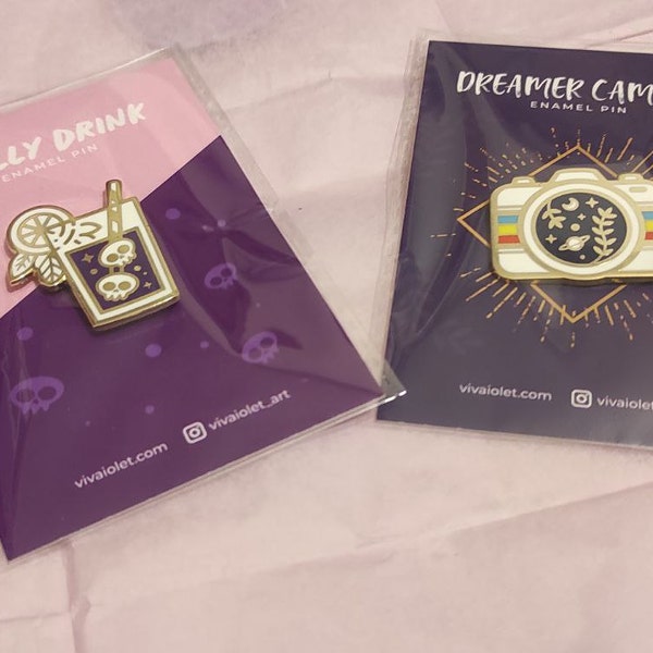 2 Hard Enamel Pins Second Sale B Grade Bundle - Etsy