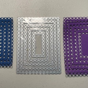 Stitched Tags Metal Cutting Dies Nesting Metal Craft Dies Tag Craft Die ...