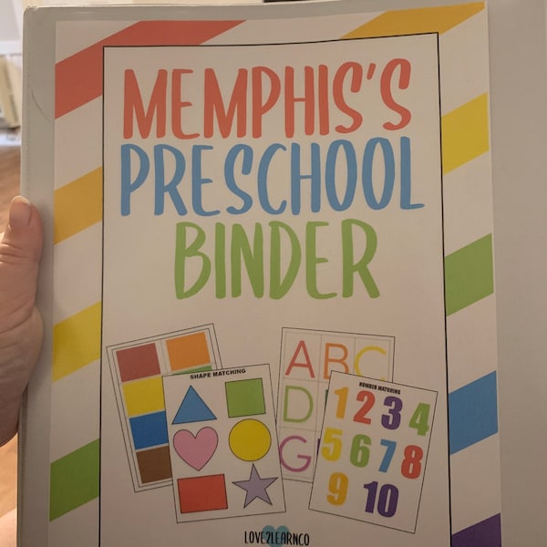 PRESCHOOL & TODDLER Learning Binder |preschool Busy Book - Etsy