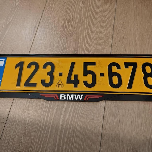 European License Plate Frame Mockup Toyota Audi Holder Universal Auto ...