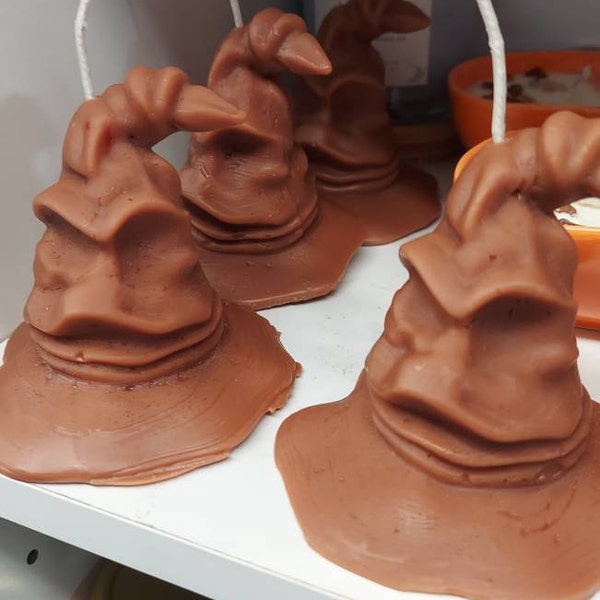 3” 3D Silicone Wizard Hat Mold - Sorting Hat Mold for Candle Soap Resin ...
