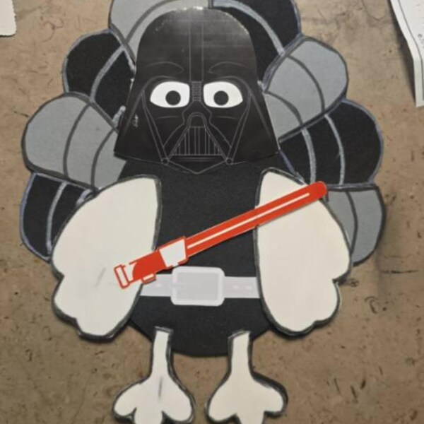 Darth Vader Turkey Disguise Template Printable | Disguise a Turkey ...