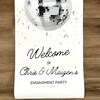 Disco Party Welcome Sign Template, Retro Disco Ball Party Banner ...