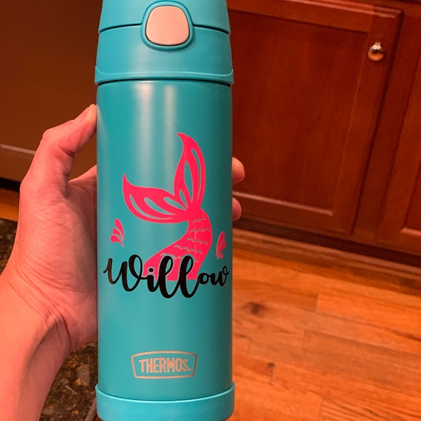 Personalized Mermaid Decal Stickers for Kids or Women, Custom Decal for ...