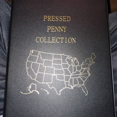 Huge Elongated / Pressed Penny Book Holds 144 Coins - Etsy
