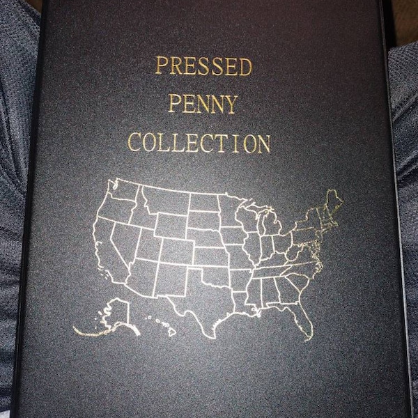 Huge Elongated / Pressed Penny Book Holds 144 Coins - Etsy