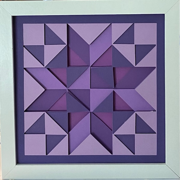 Quilt Block Layered Quilt 3D Shadow Box Quilt Pattern 3D Shadowbox ...