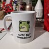 Stabby Frog Mug Frog Mug Cut You Frog Mug Frog Gift Birthday Frog With ...
