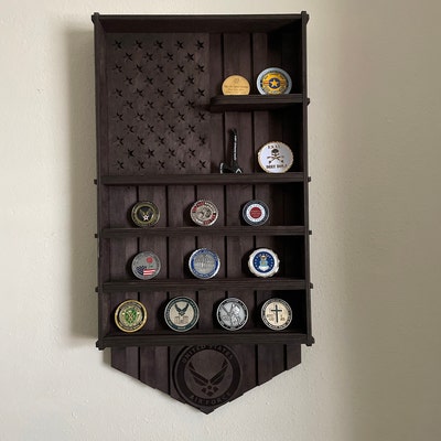 Military Coin Display Case, Challenge Coin Display, Military Coin ...