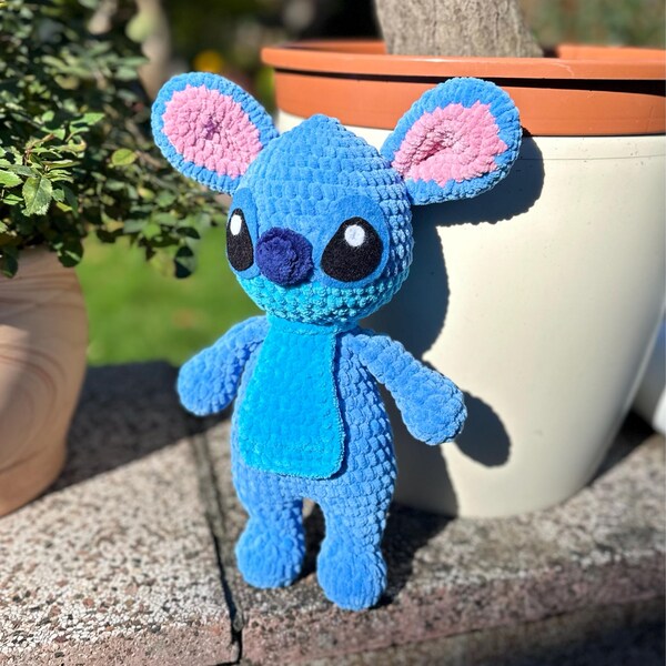 Crochet Blue Alien Pattern, Koala Crochet , Plush Toy, English and ...