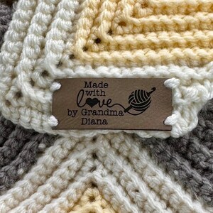 1 X 2.25 Handmade Tags Crochet Tags for Handmade Items Faux - Etsy