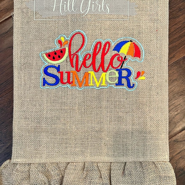 Summer Embroidery Design - Etsy