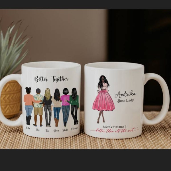 Custom Printable Four Best Friends, Personalized Four Soul Sisters ...