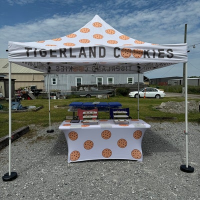 Full Color Trade Show Polyester Custom Tablecloth for Event, Craft Fair ...