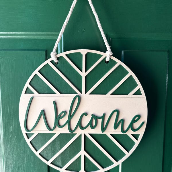 Welcome Door Sign - DIY Front Door Sign - DIY Welcome Door Sign - Make ...