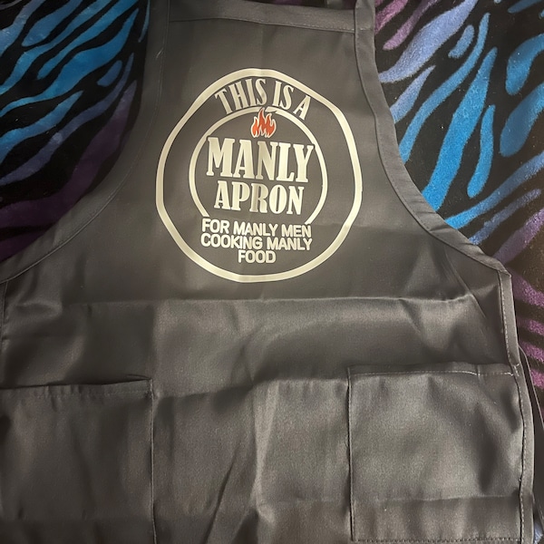 This is a Manly Apron, Funny BBQ Apron, Barbecue Apron, Gift for Men ...