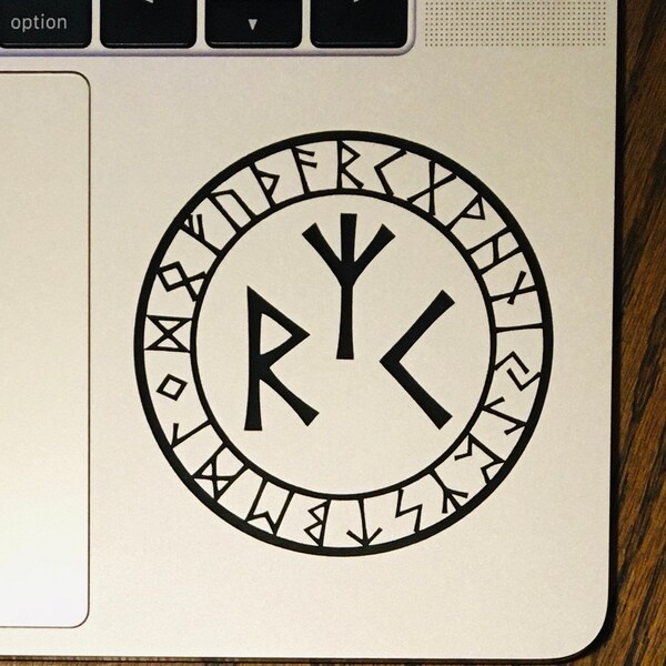 Runes Vinyl CAR DECAL, Set of 24 Runes Elder Futhark Viking Pagan ...