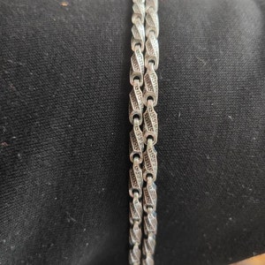 Silver Byzantine Man Chains, Handmade Unique Chain Bracelets, Men's 925 ...