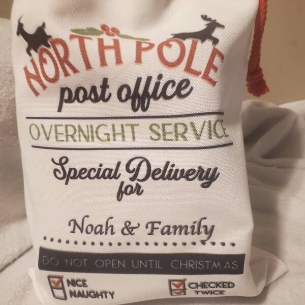 Blank Sublimation SANTA SACKS| Single Layer Santa Sack | Wholesale ...