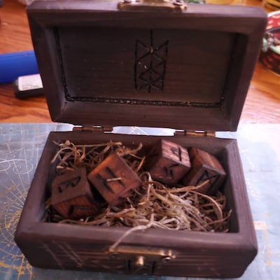 XL Viking Norse Pagan Rune Container & Offering Box - Etsy