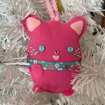 Wonderland Pom Pom Ornament Giant Ornament Gingerbread Charms Handmade ...