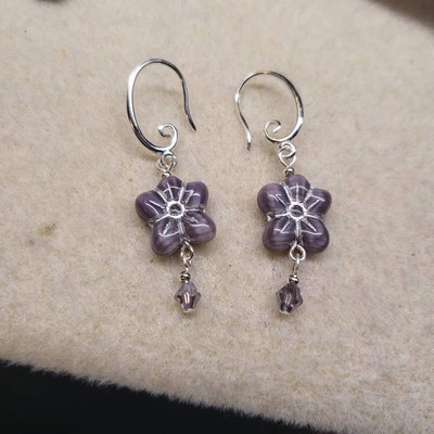 Black Genuine Leather Feather Earrings , Soft Flowy Leather, Long ...