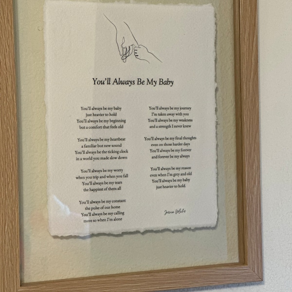 Ein Mutterliebe-Gedicht - Etsy.de